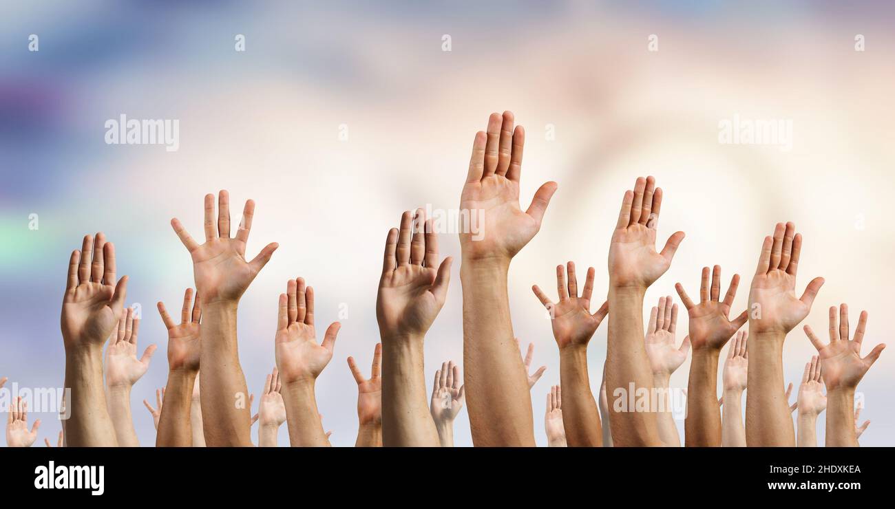 hand sign, register, voluntarily, hand signs, registers Stock Photo - Alamy
