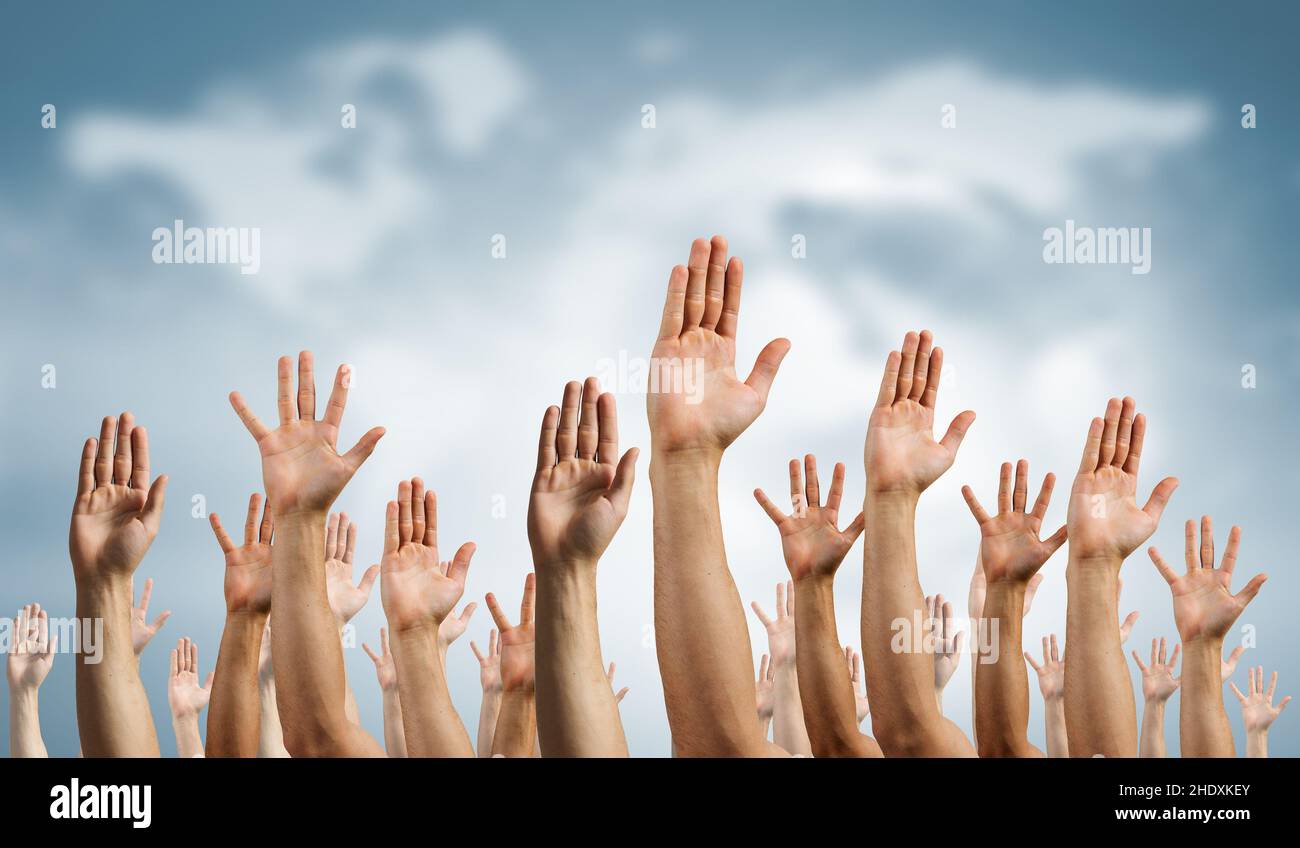 hand sign, together, voluntarily, hand signs, togethers Stock Photo - Alamy