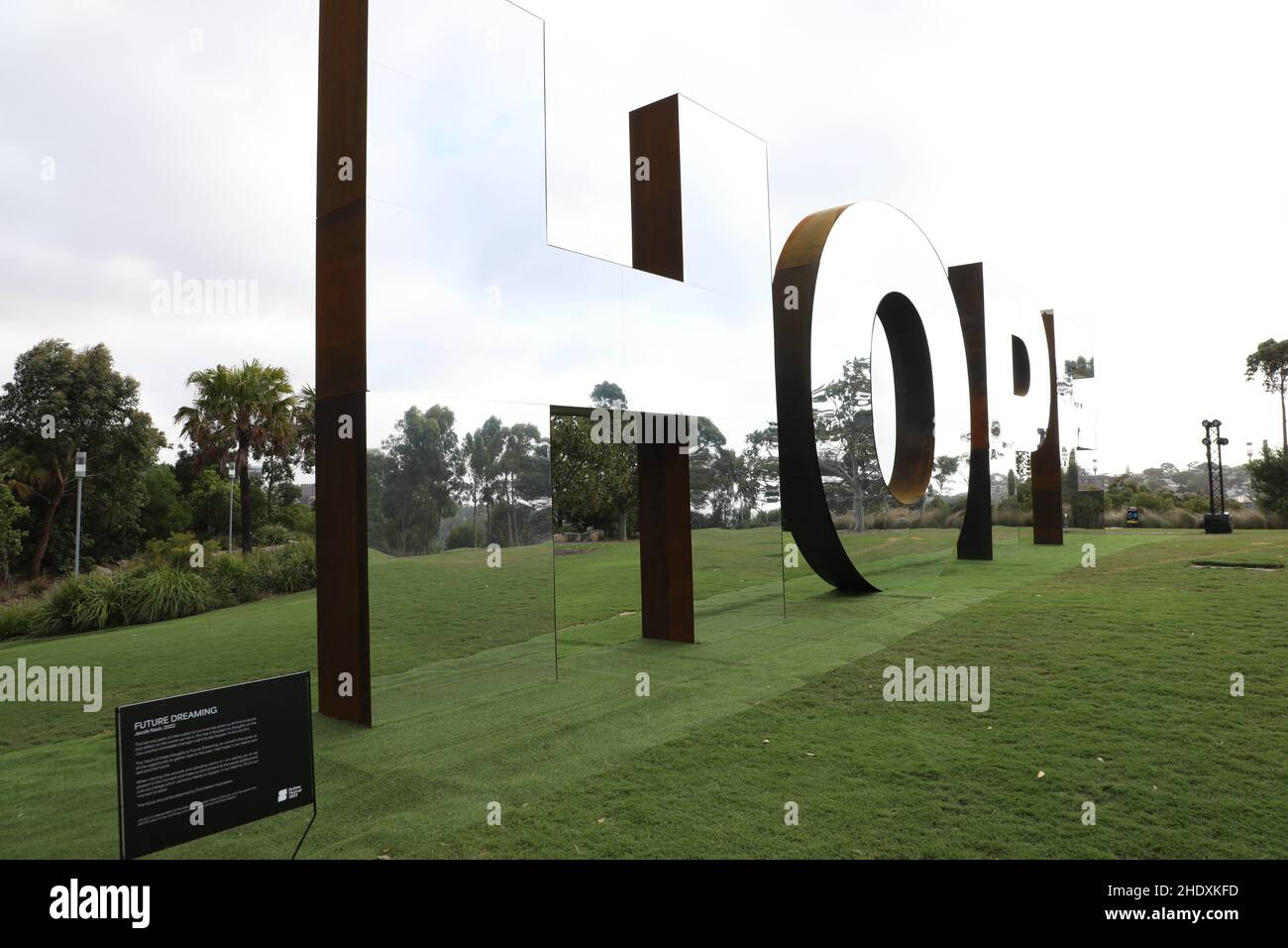 Sydney, Australia. 7th Jan, 2022. ‘Future Dreaming' large scale artwork ...