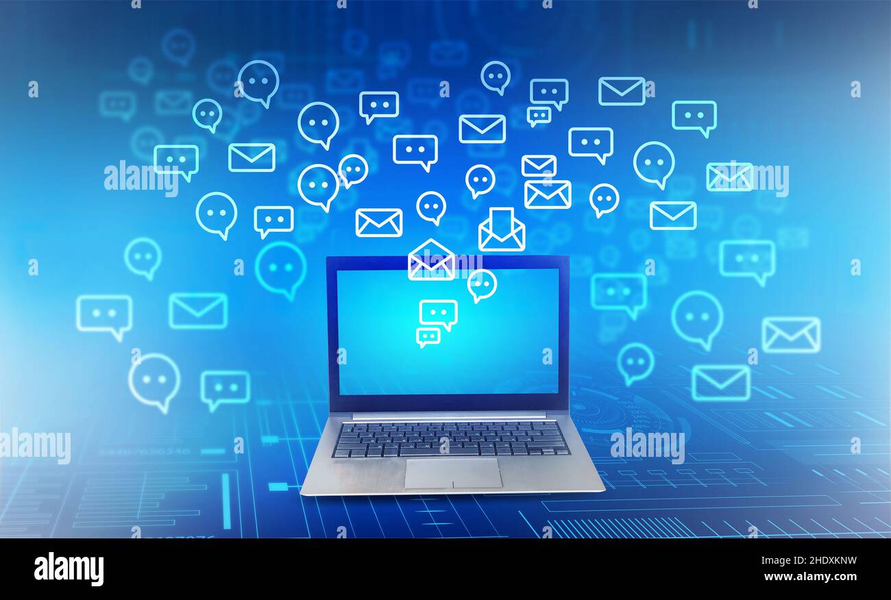 Chatting email hi-res stock photography and images - Alamy