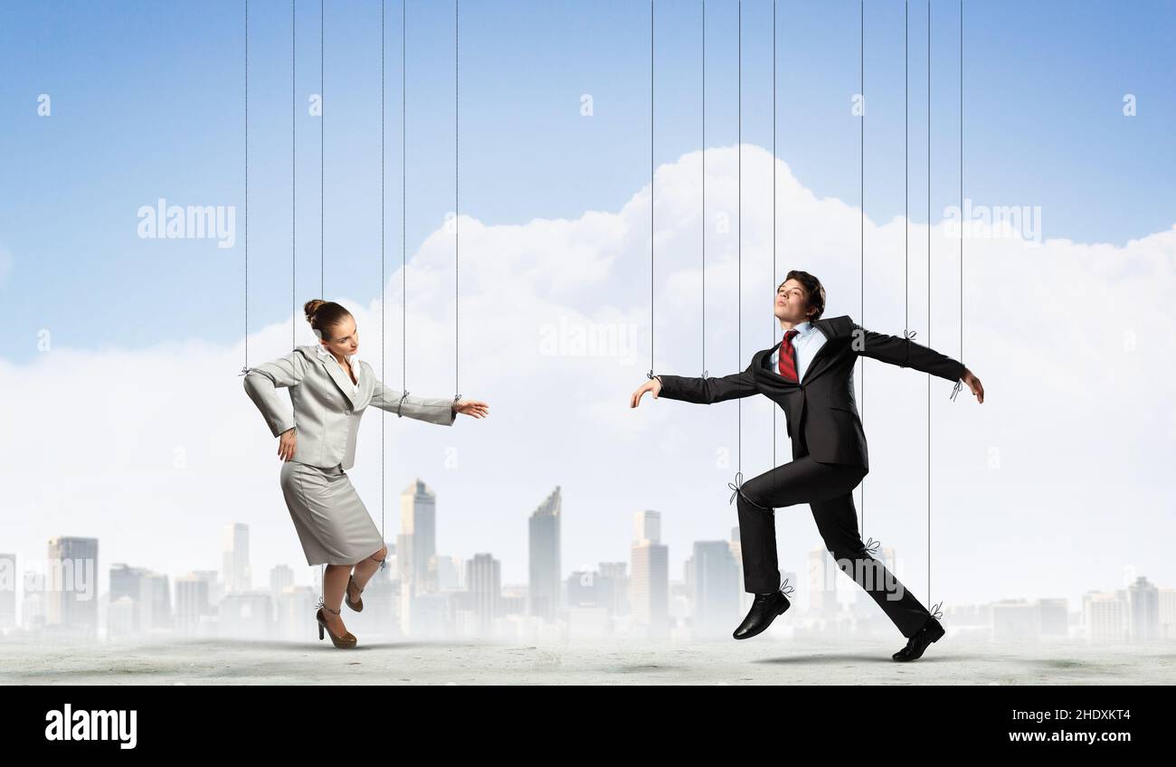 business, puppet, staging, corporate, negocios, puppets Stock Photo - Alamy