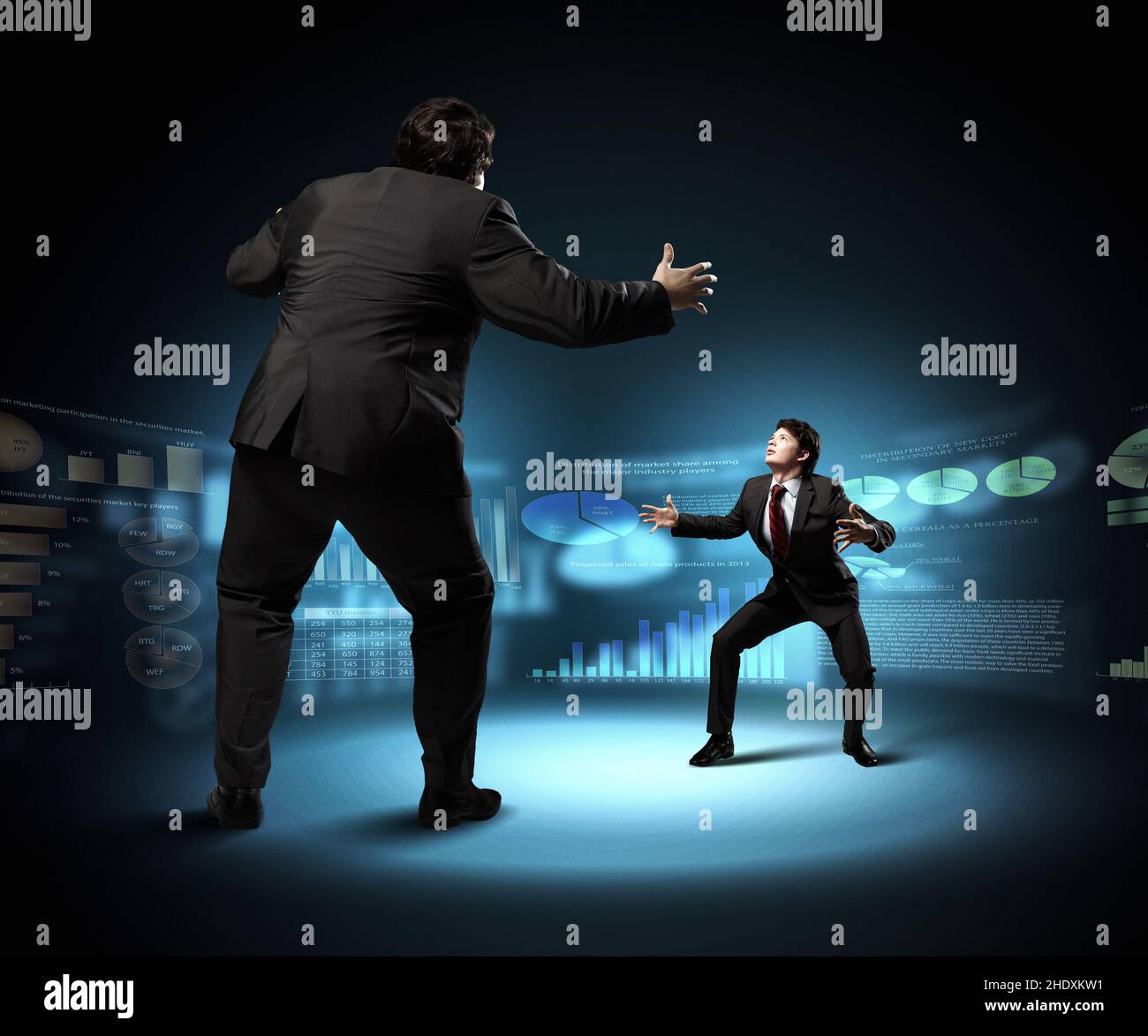fighting, size difference, competitor, fight, size differences Stock ...