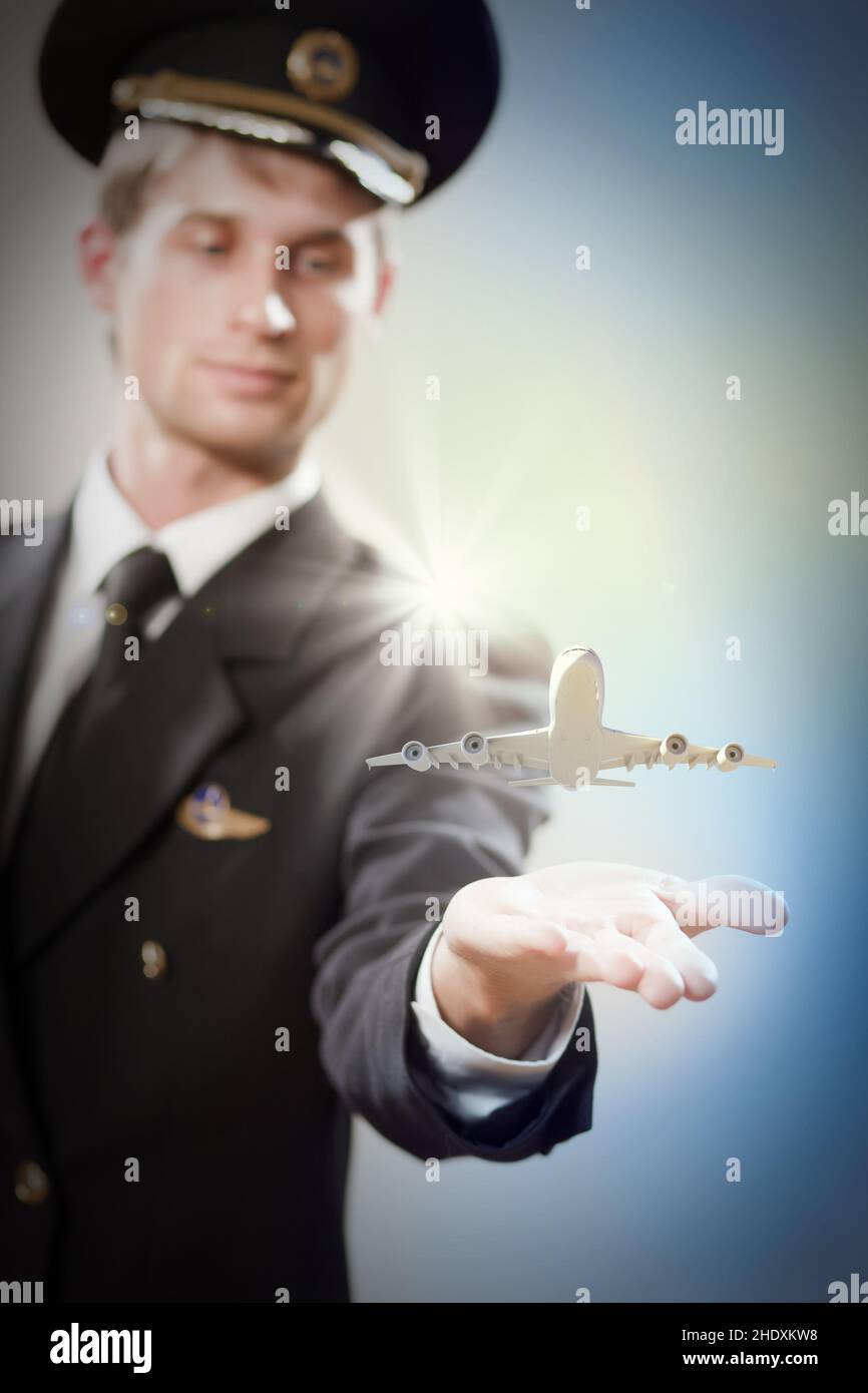 pilot, dream job, aviator, pilots Stock Photo - Alamy