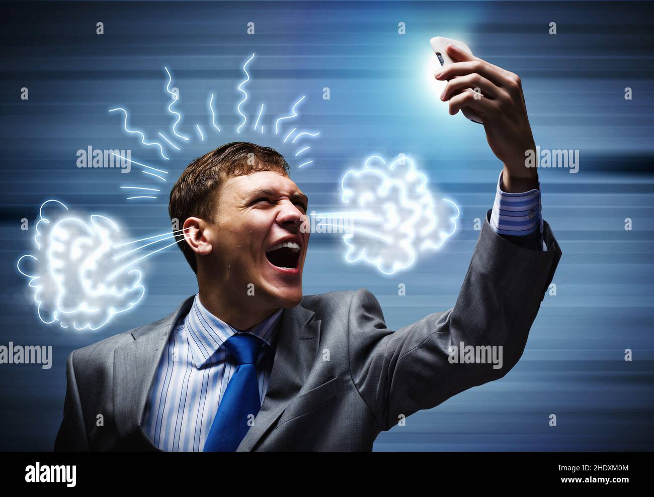 businessman, furious, message, boss, businessmen, executive, executives ...