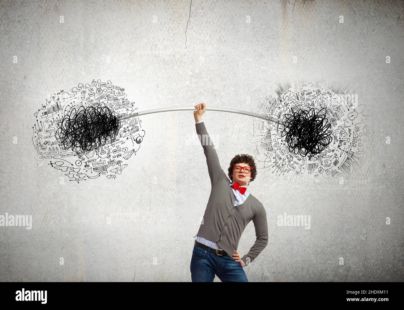 strong, successful, nerd, strongs, successfuls, nerds, swot Stock Photo ...