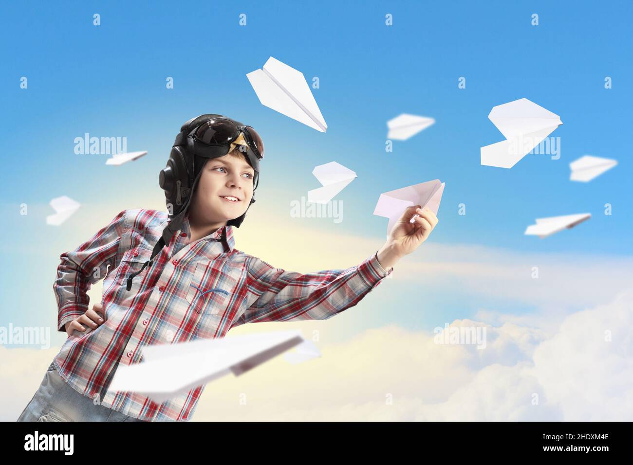 flying, childhood, paper airplane, fly, to fly, childhoods, children ...