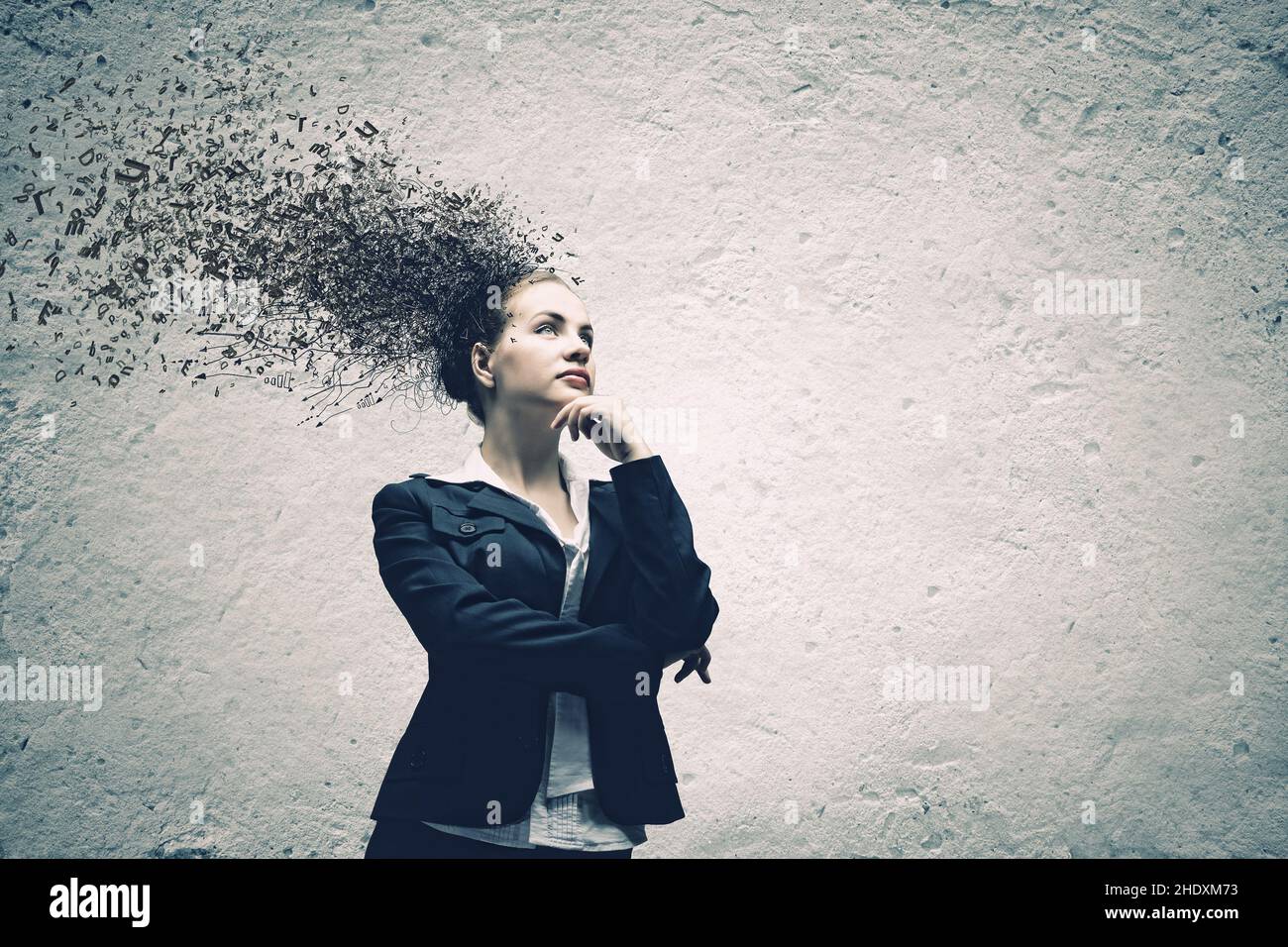 young woman, chaos, idea, creativity, solution, girl, girls, woman ...