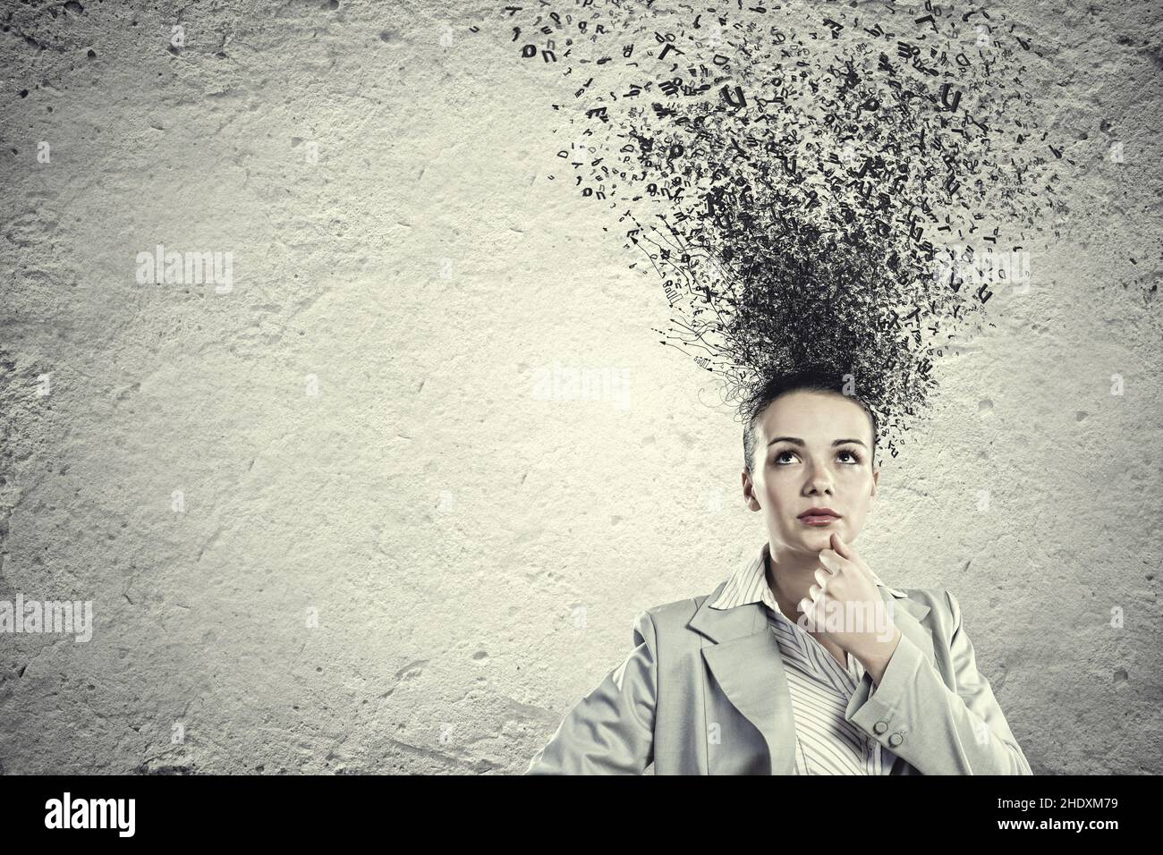 young woman, chaos, idea, creativity, solution, girl, girls, woman ...