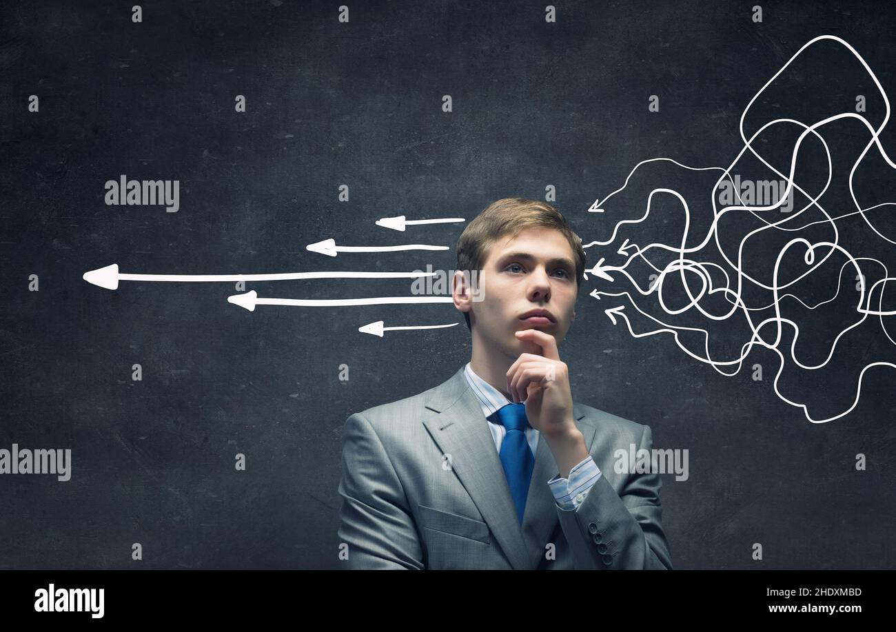 idea, thinking, focused, ideas, think, thinks, focuseds Stock Photo - Alamy