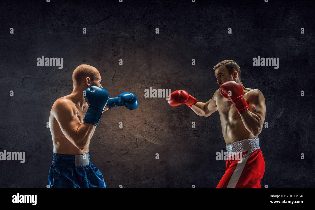 boxing, duel, fighting, duels Stock Photo - Alamy