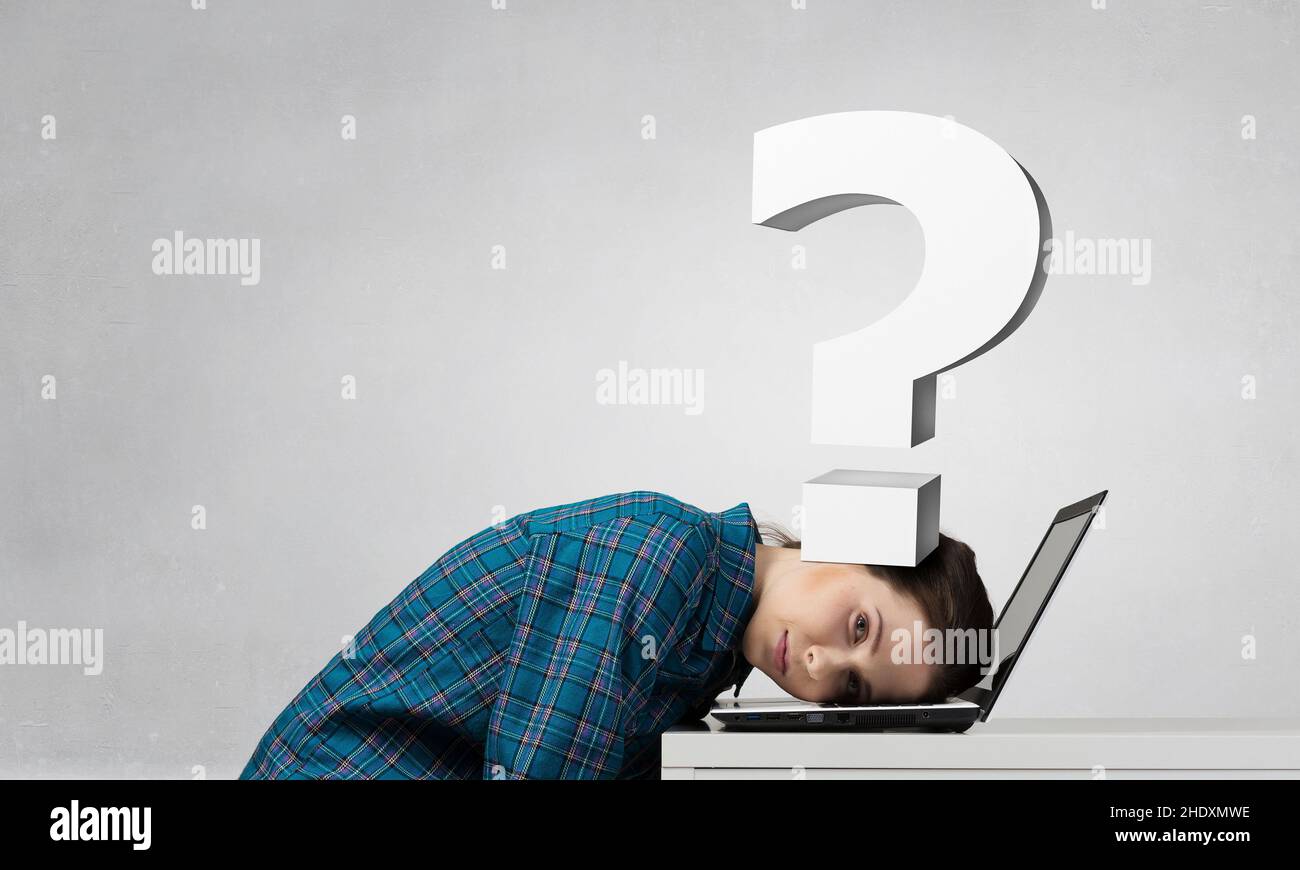 clueless, question mark, resign, question marks, resigns Stock Photo ...