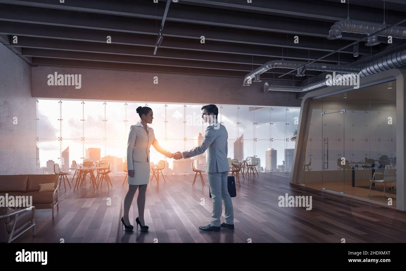 greeting, shake hands, colleagues, greet, colleague Stock Photo - Alamy