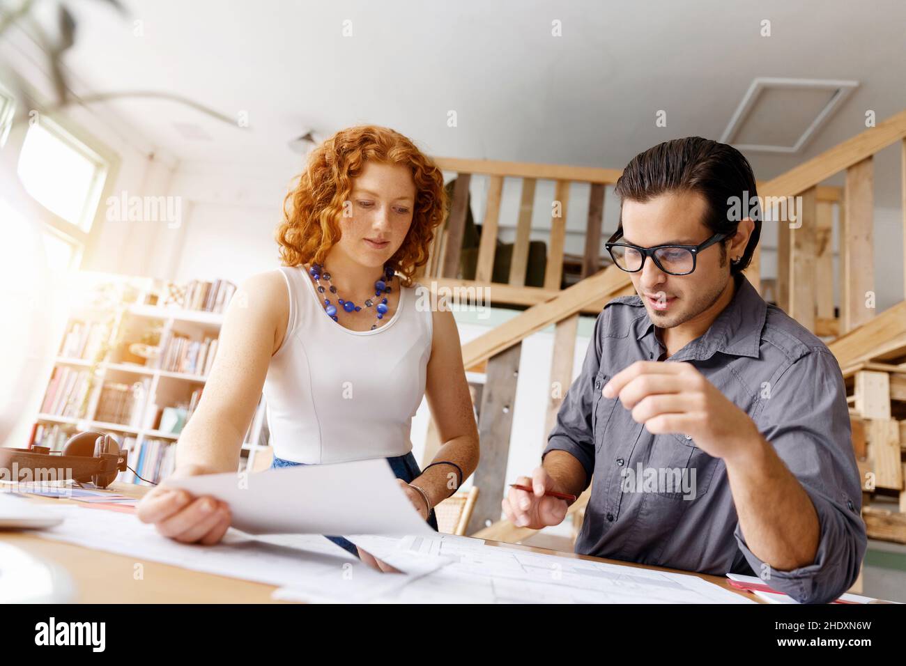 teamwork, draft, architects, teamworks, drafts Stock Photo - Alamy