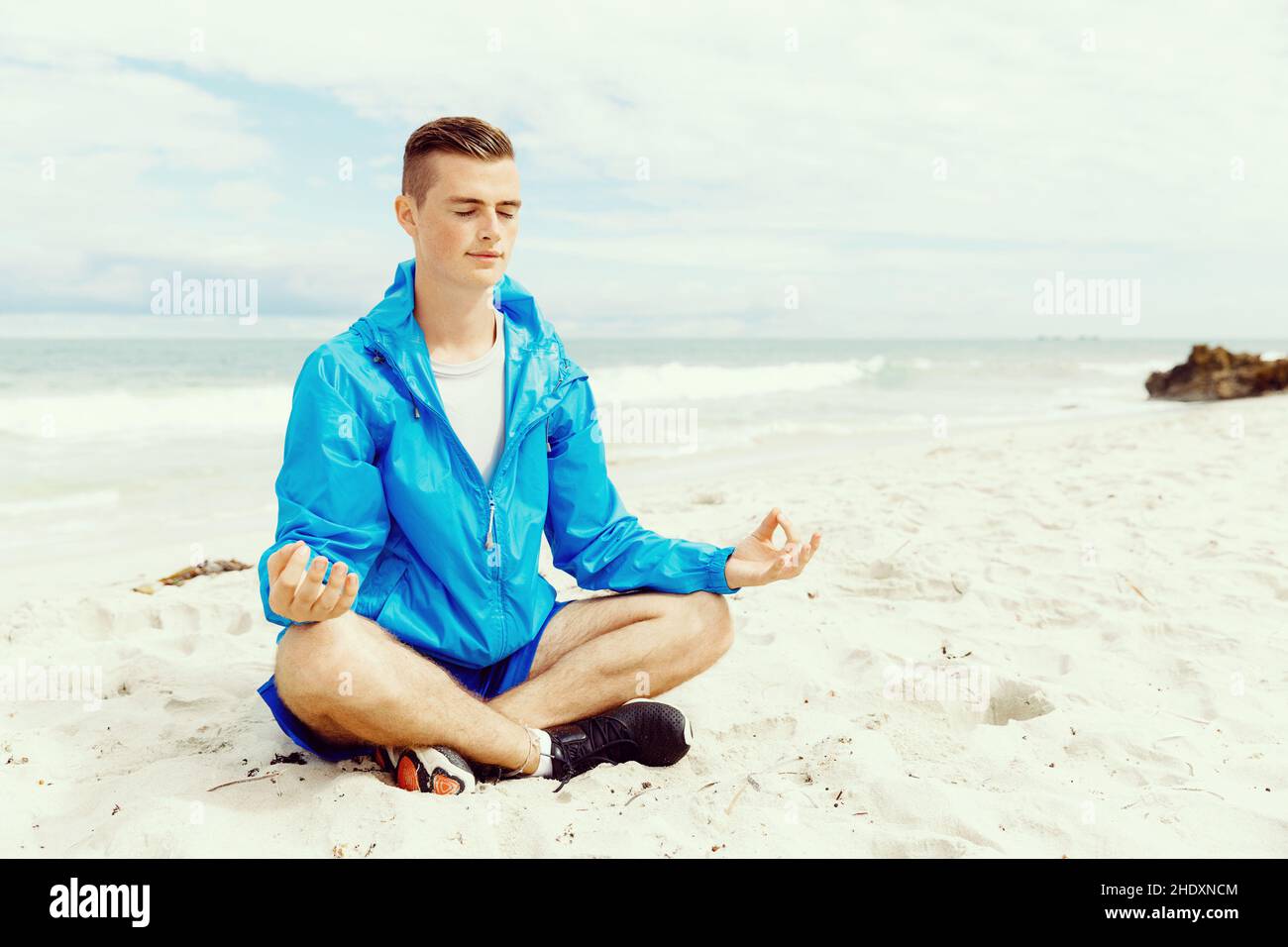 Man exercises to rest his eyes hi-res stock photography and images - Alamy