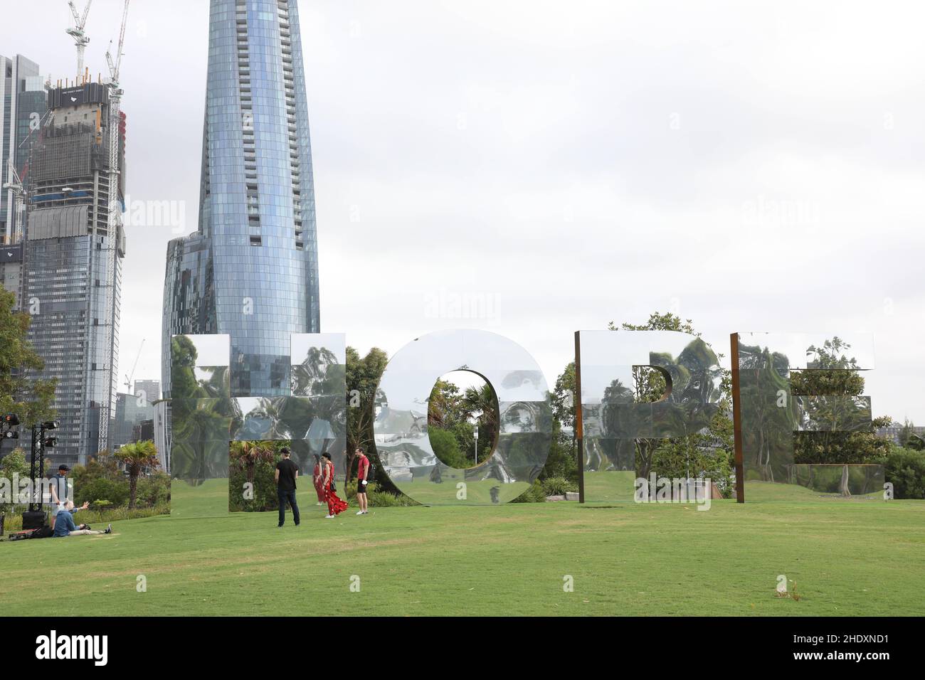 Sydney, Australia. 7th Jan, 2022. ‘Future Dreaming' large scale artwork ...