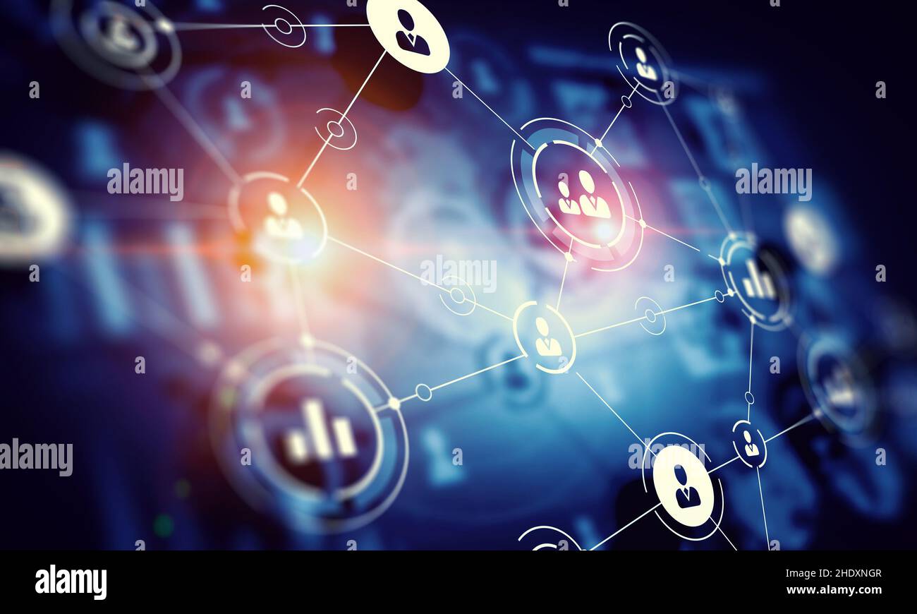 linking, network connection Stock Photo - Alamy