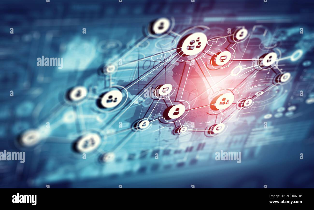 Globe digital icons network connections hi-res stock photography and ...