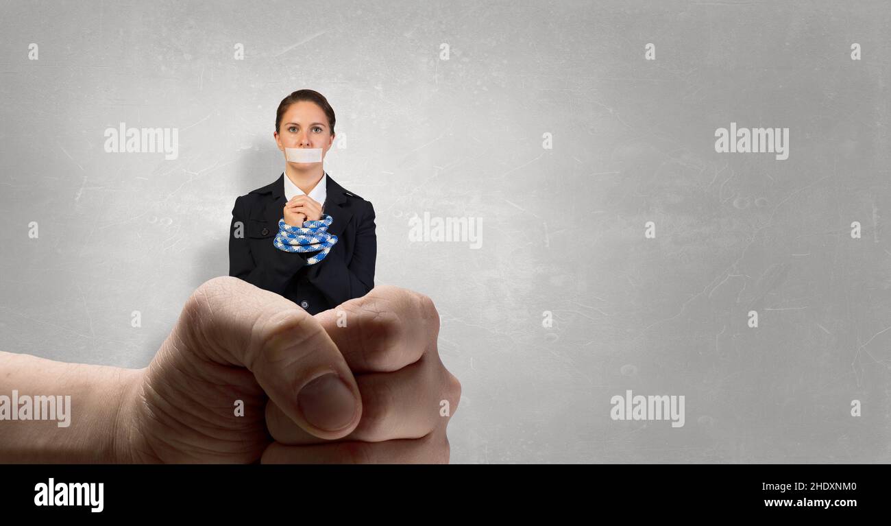 business woman, censorship, silenced, speech ban, boss, business women ...