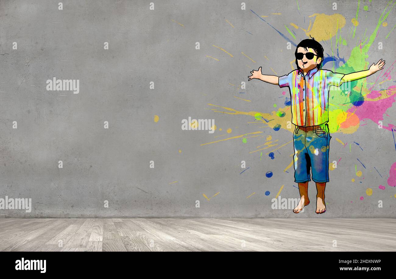 boy, splash, paint spot, boys, spatter, splashes, paint spots Stock ...