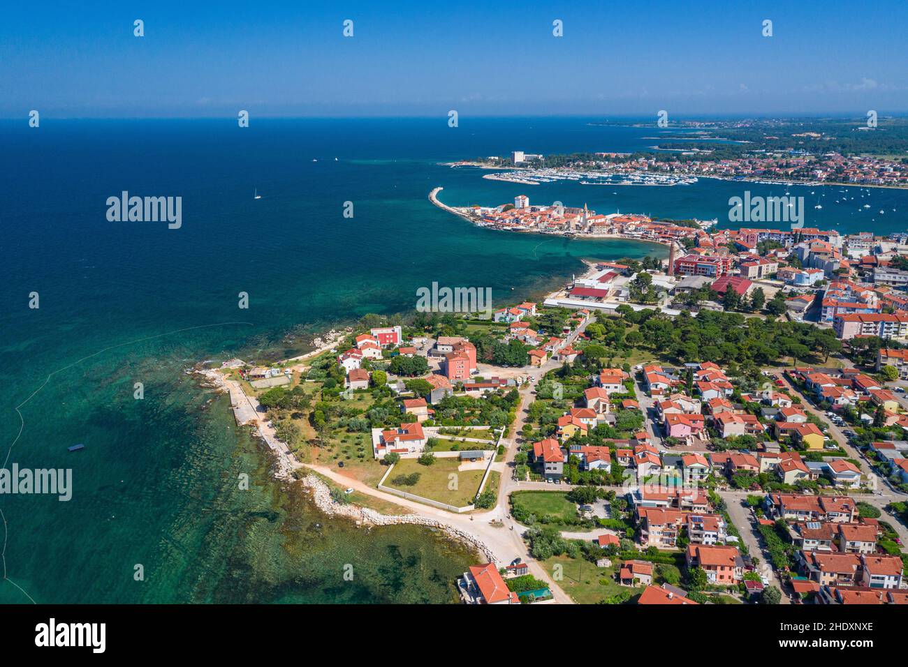 Umag from air Stock Photo - Alamy