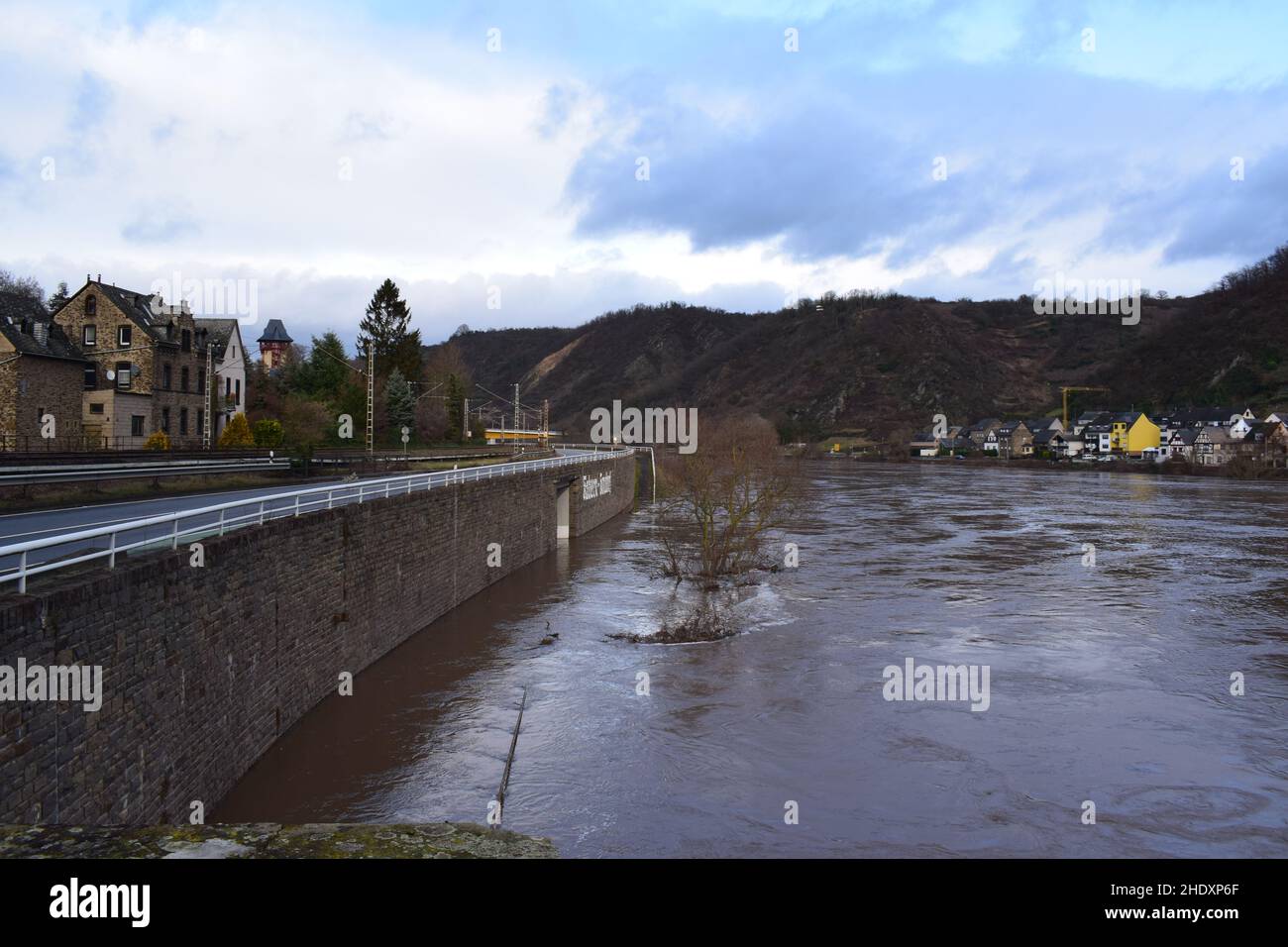 Mosel flood on January 5th 2022 Stock Photo - Alamy