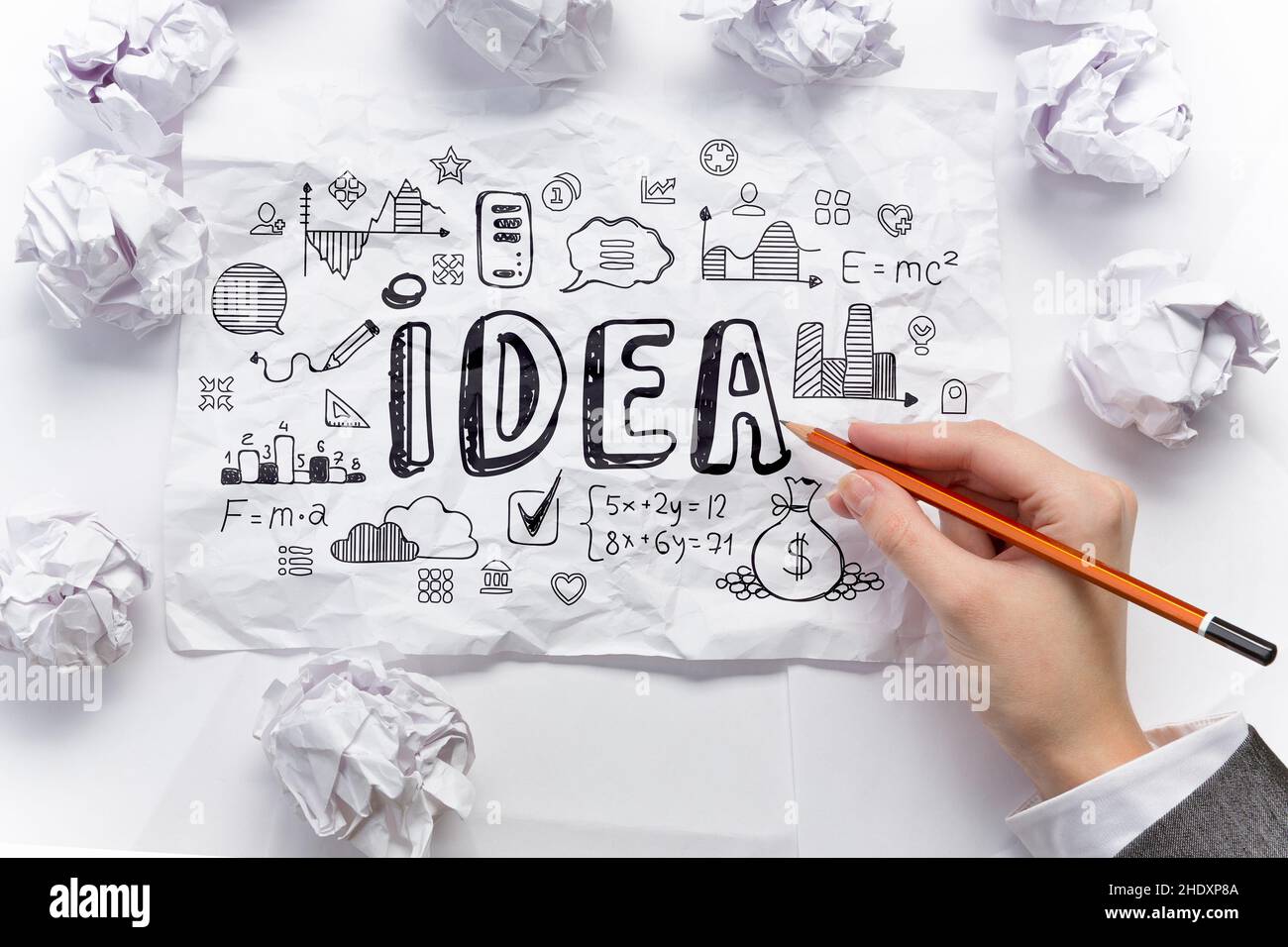 ideas, idea, plan, rumpled, brainstorming, planning, plans, project ...