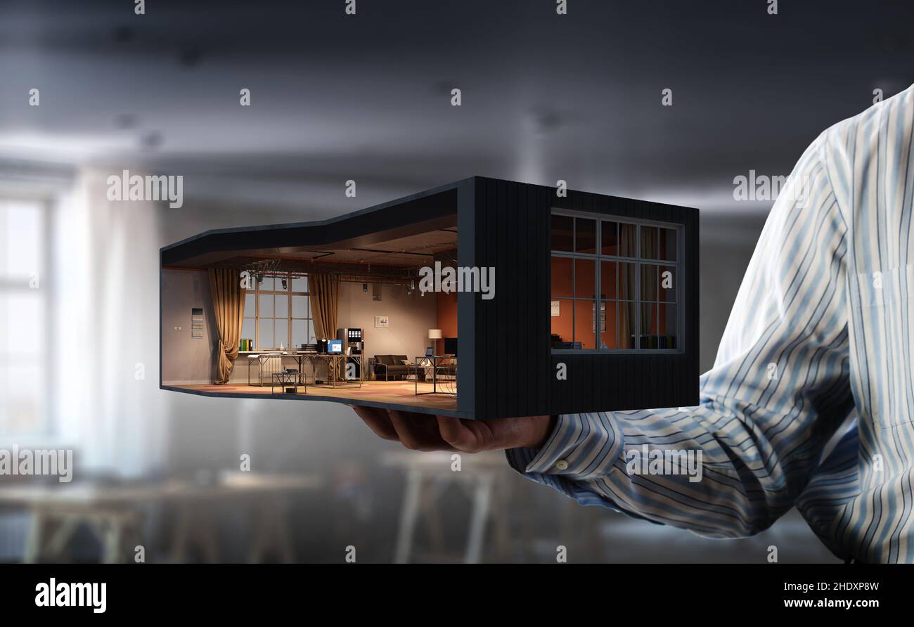 architect, model house, draft, architects, model houses, drafts Stock ...