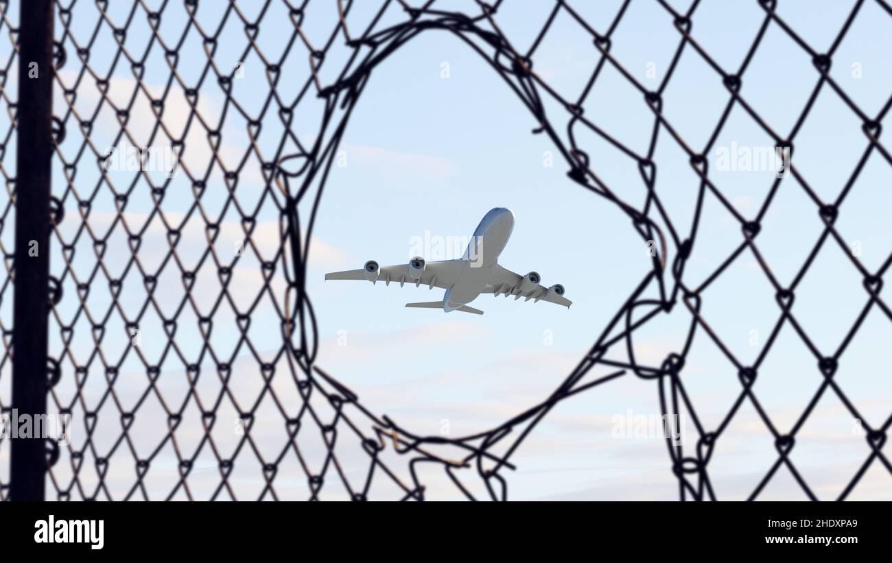 security & protection, airplane, flying, security & protections ...