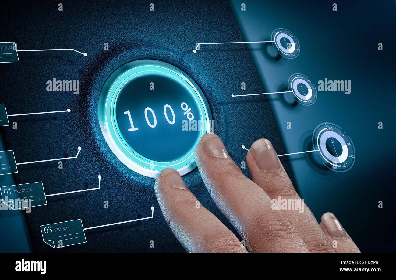 button, achievement, 100%, buttons, achievements Stock Photo - Alamy