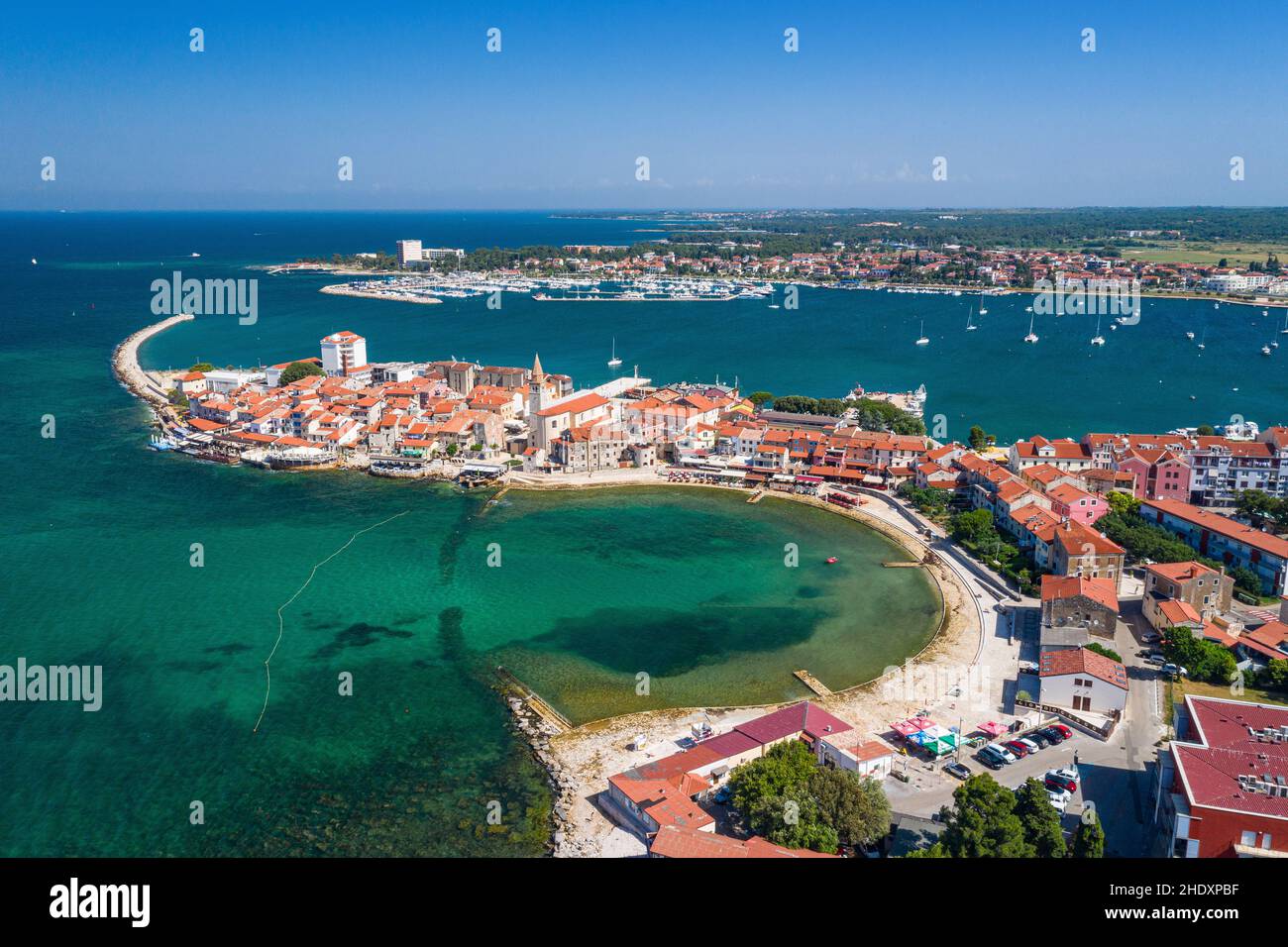 Umag from air Stock Photo - Alamy