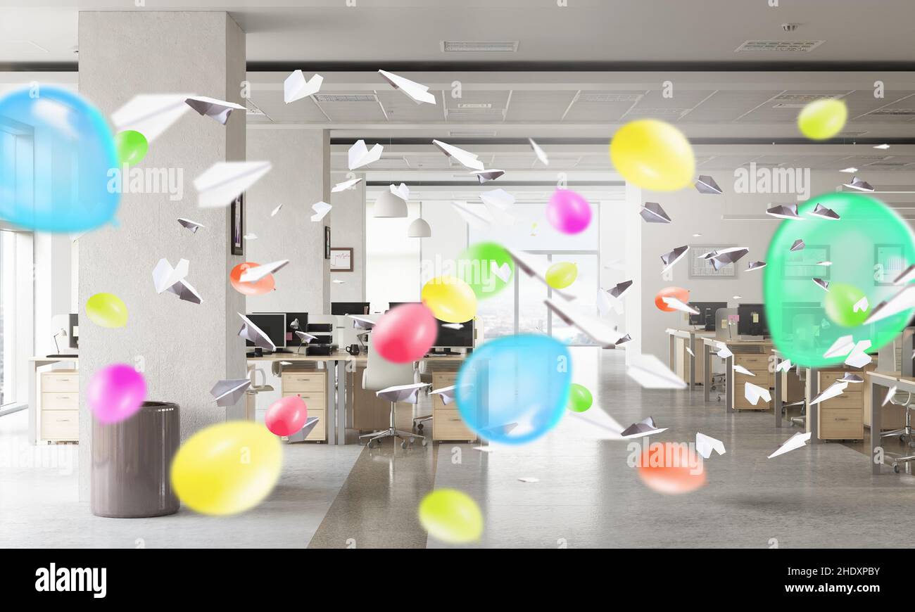 office & workplace, birthday, balloons, office, office & workplaces ...