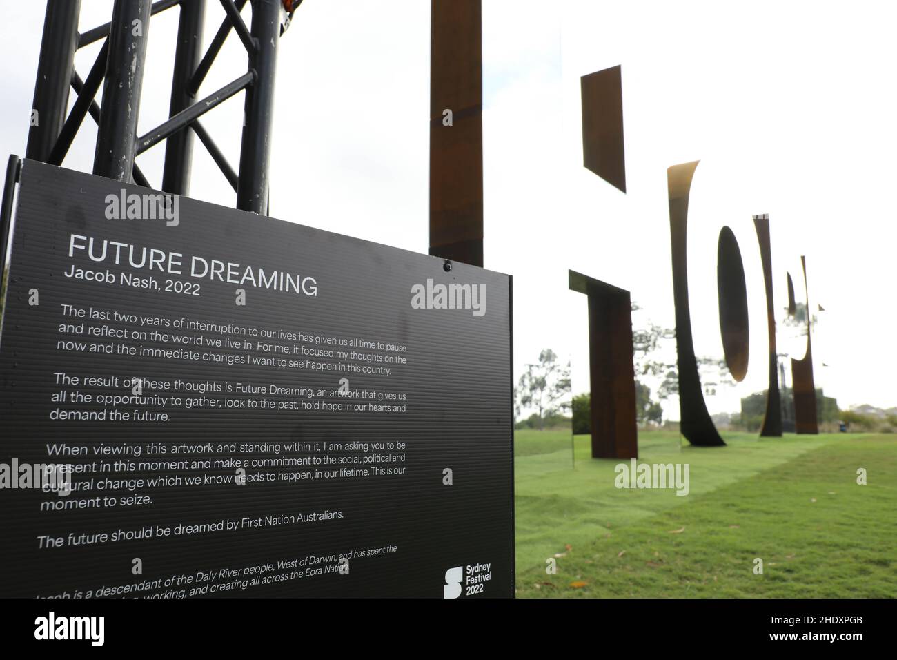 Sydney, Australia. 7th Jan, 2022. ‘Future Dreaming' large scale artwork ...