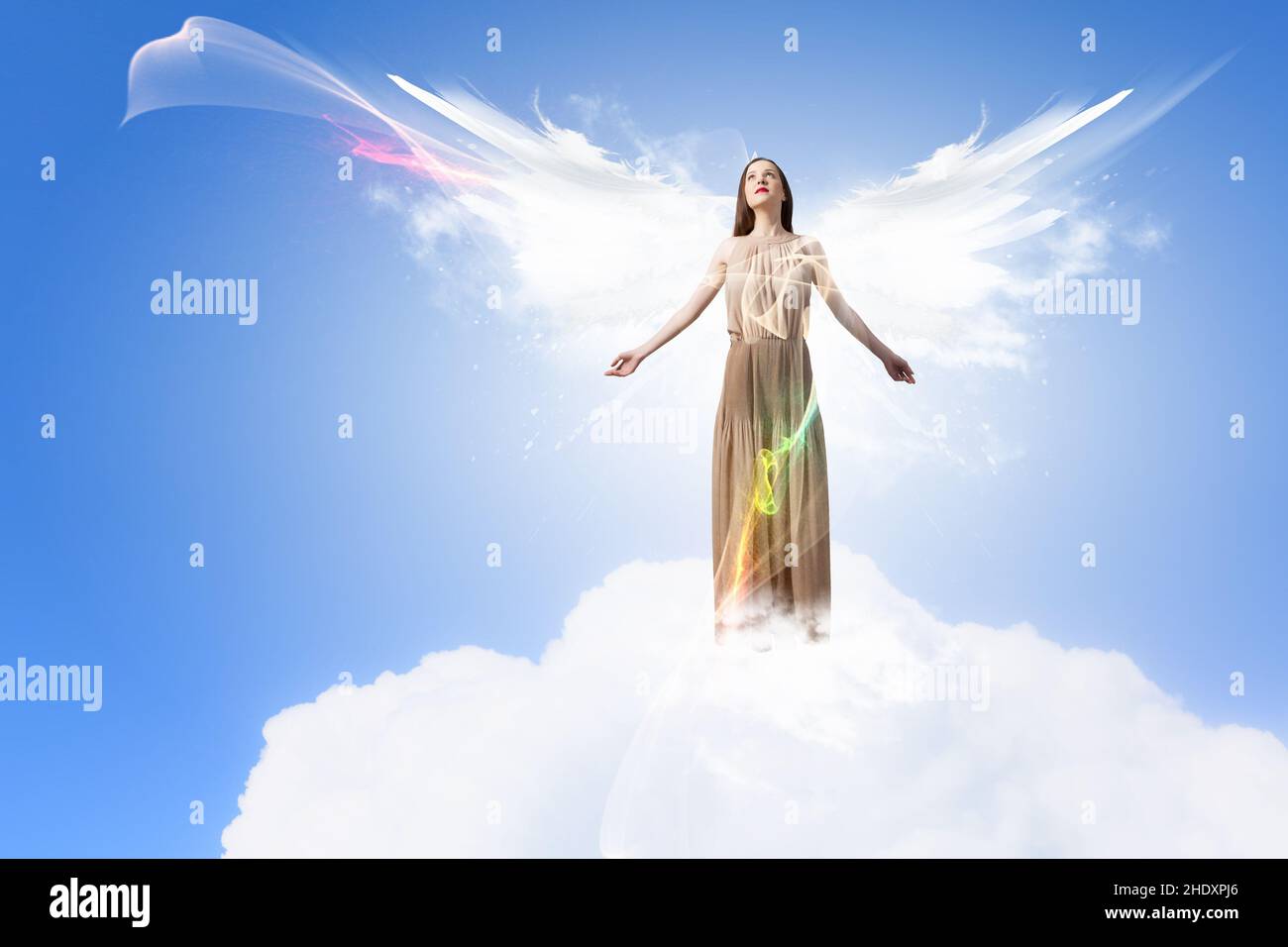 Woman female angel hi-res stock photography and images - Alamy