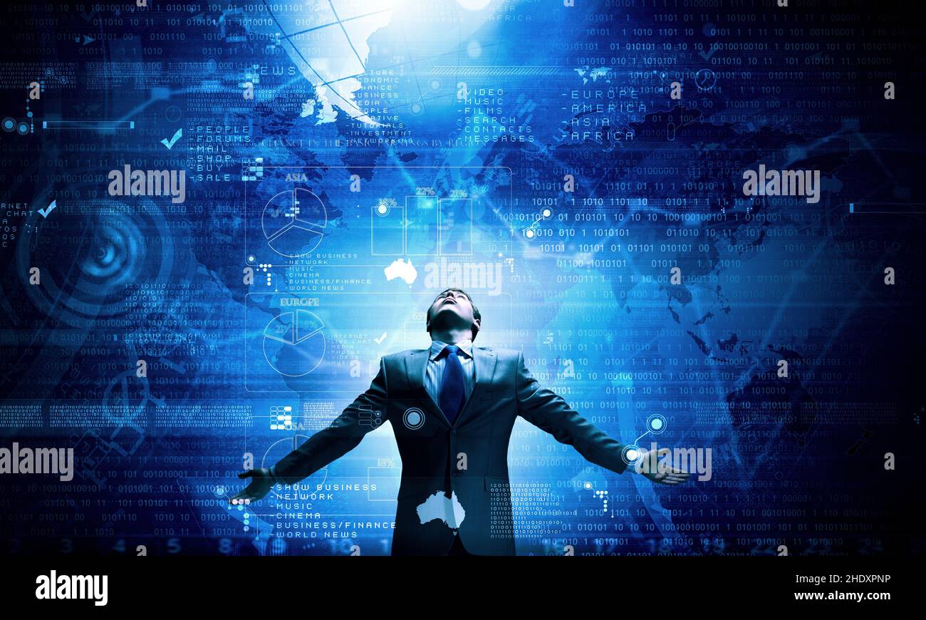 success, power, binary code, digitization, powers, binary codes Stock ...