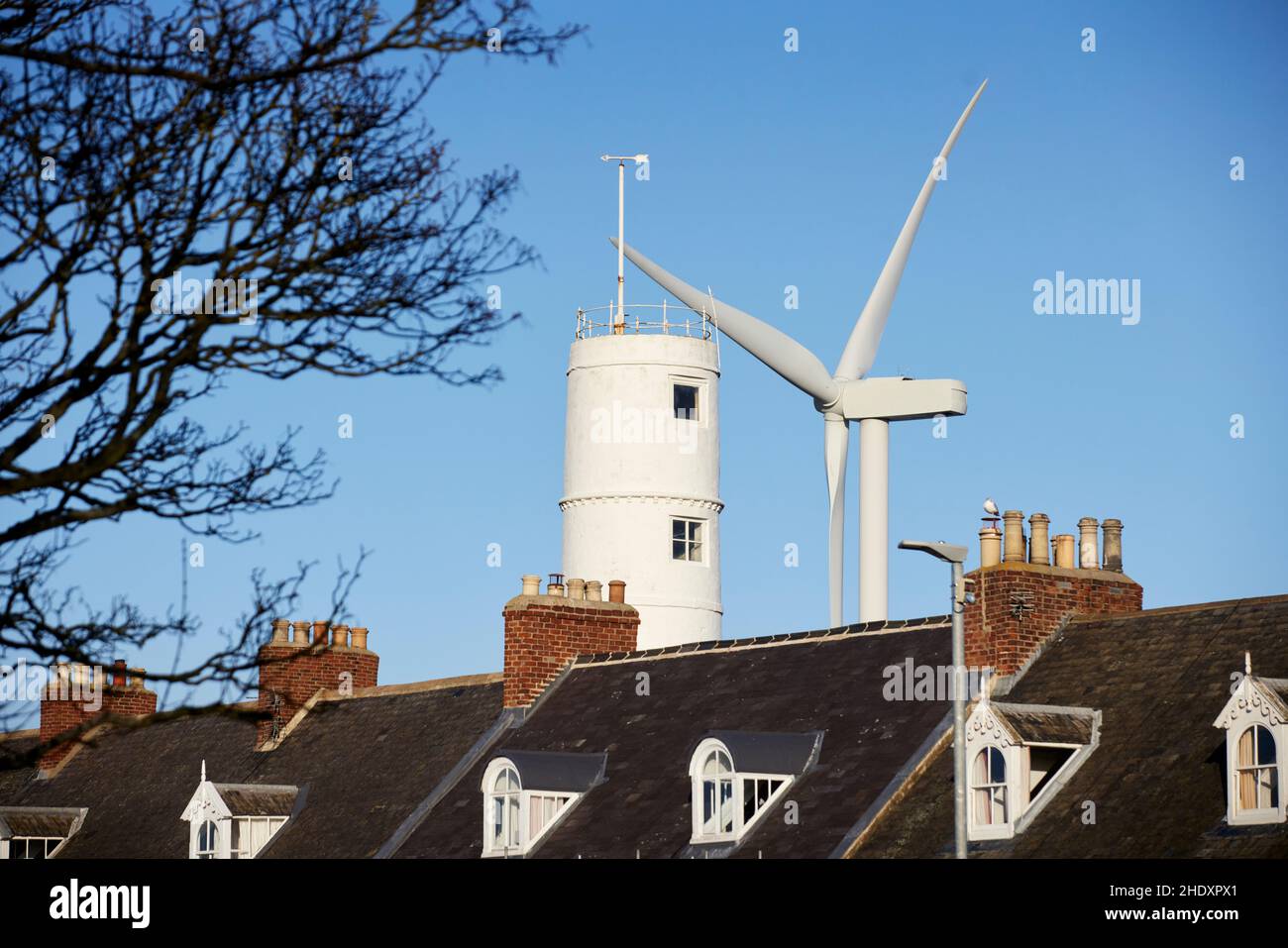 Port of Blyth Bath Street terraced houses in North Tyneside, Tyne ...