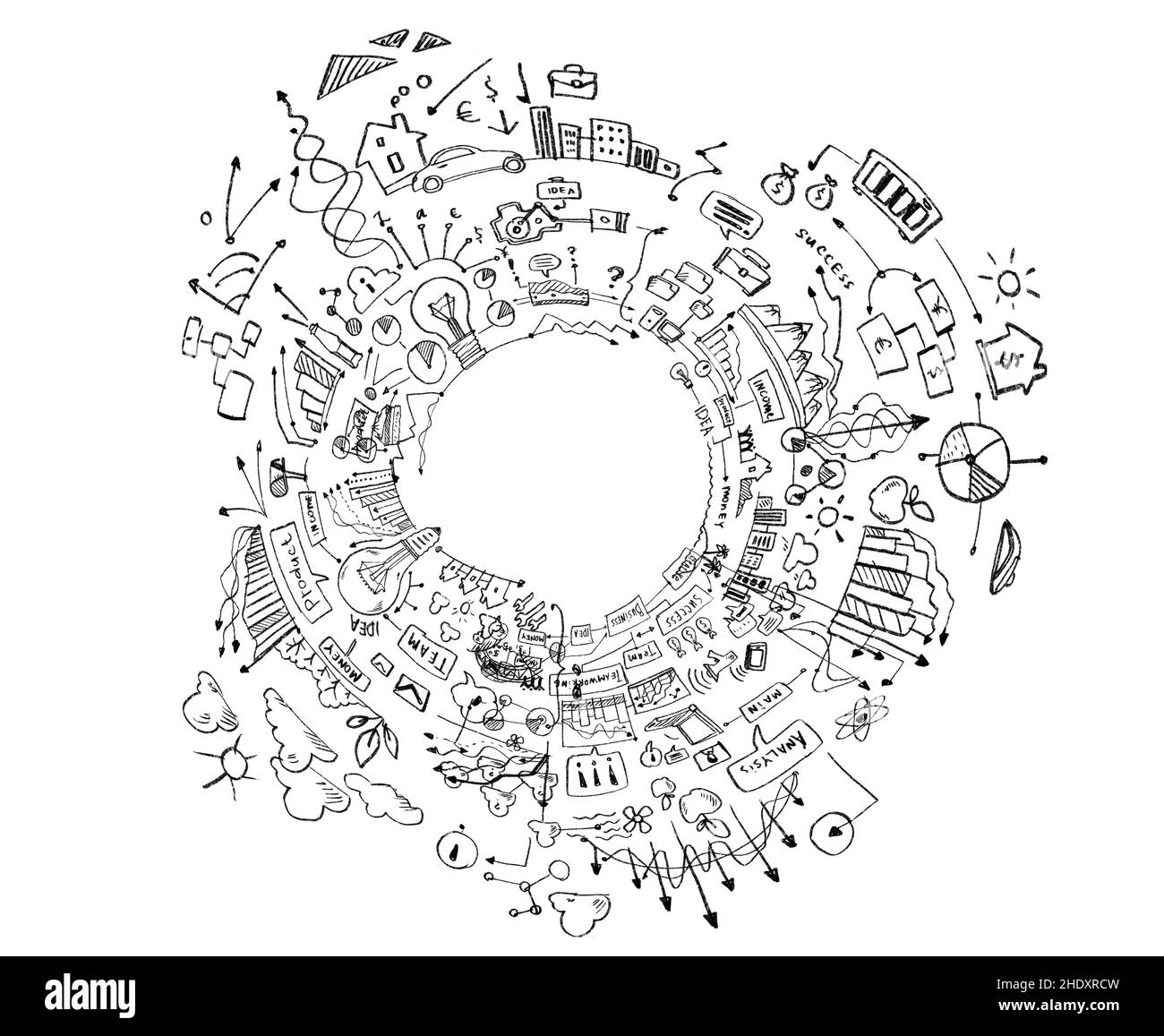 Concepts illustrations Black and White Stock Photos & Images - Alamy