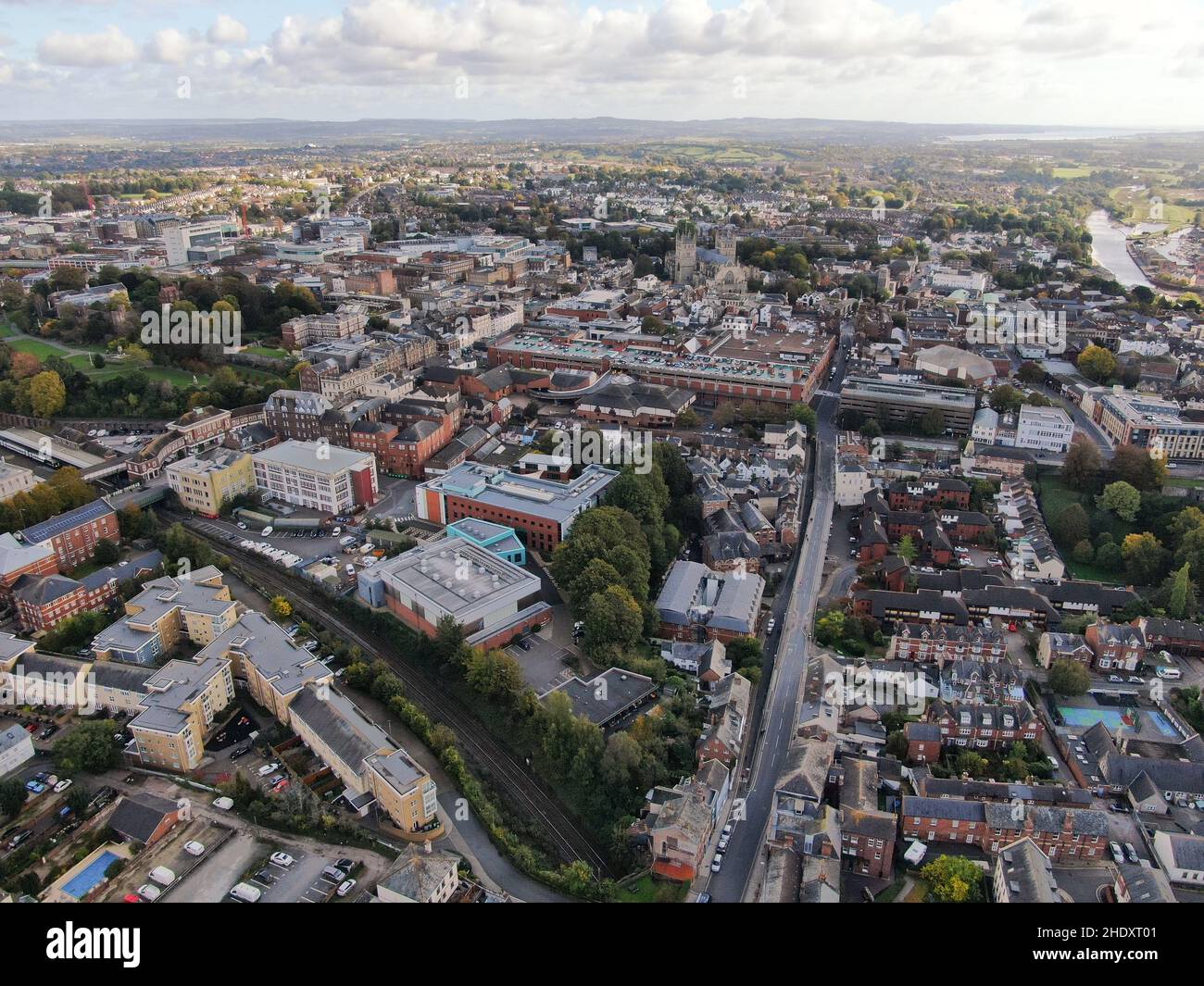 Exeter uk aerial hi-res stock photography and images - Alamy