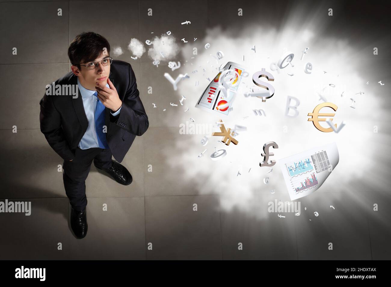 costing, thoughts, banker, thought Stock Photo - Alamy