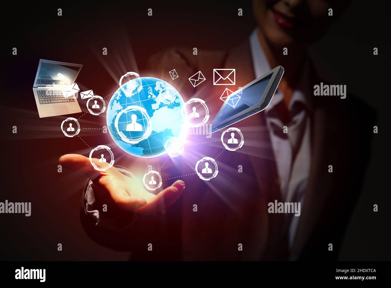 Data Communication Network Social Network Datas Networks Stock 4424
