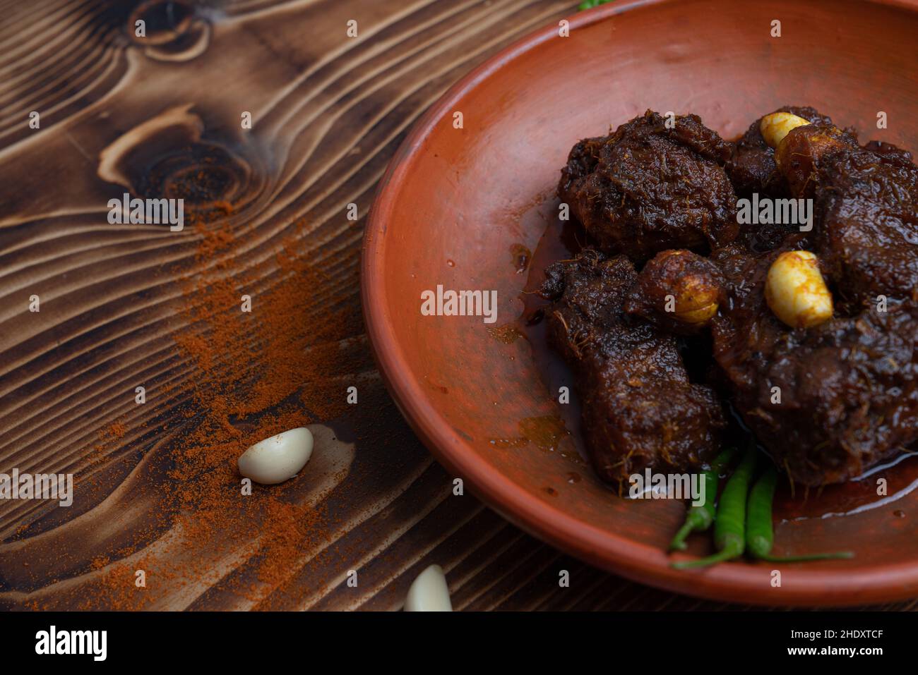 Chui Jhal Beef South Asian dish Stock Photo - Alamy