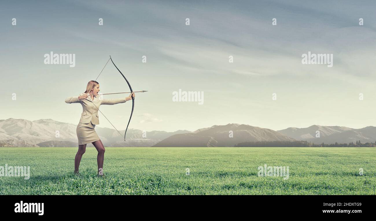 archery, focused, archer , archeries, focuseds Stock Photo - Alamy