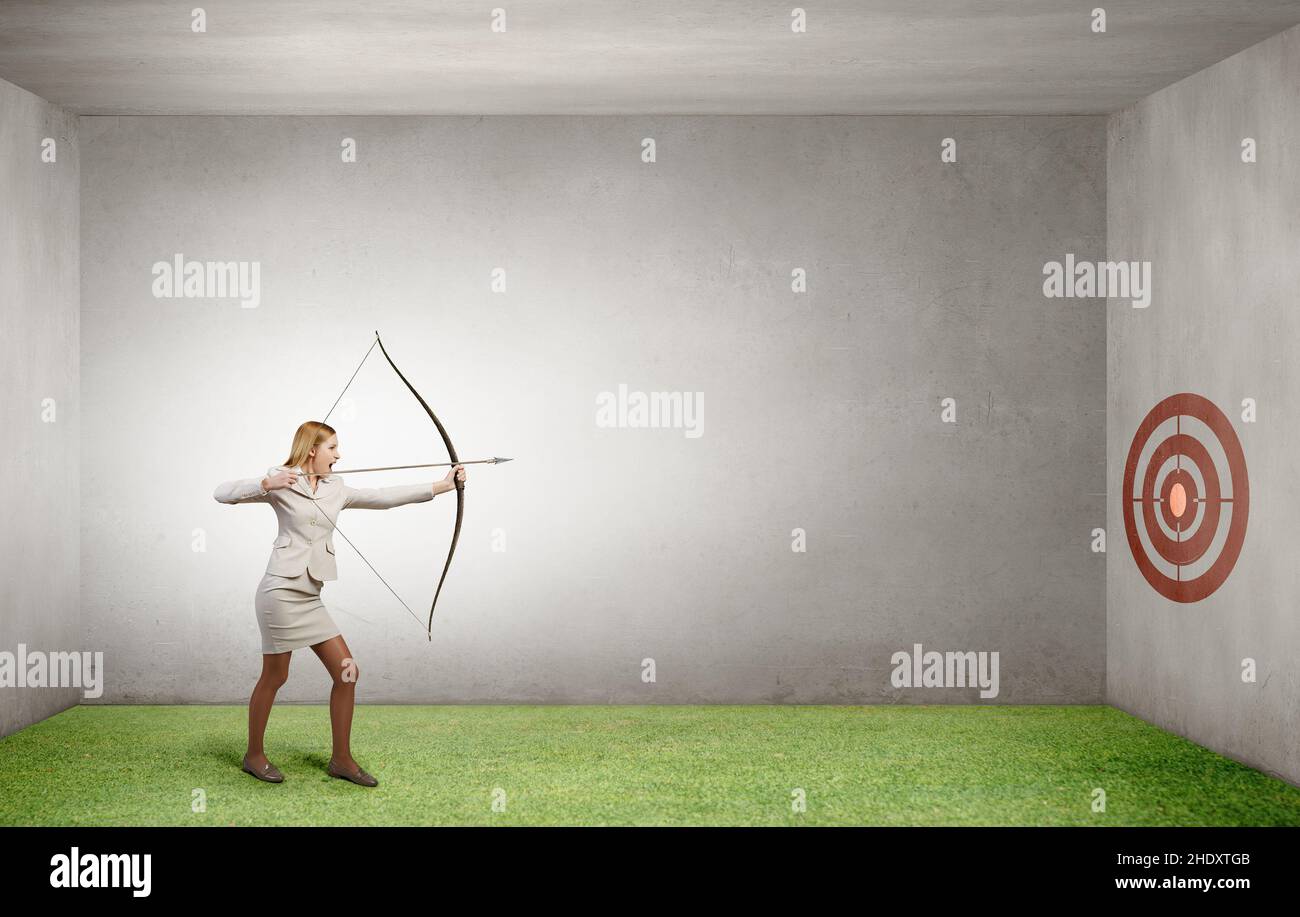archery, focused, archer , archeries, focuseds Stock Photo - Alamy
