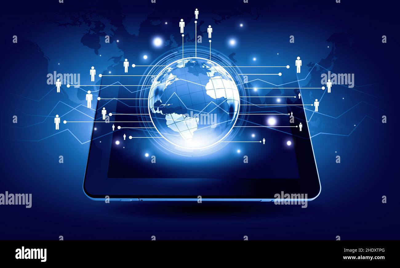 global, integration, user, social network, globals, integrations Stock ...