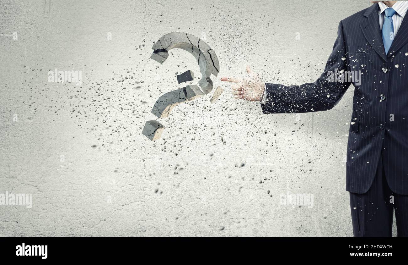 businessman, question mark, troubleshooting, boss, businessmen ...