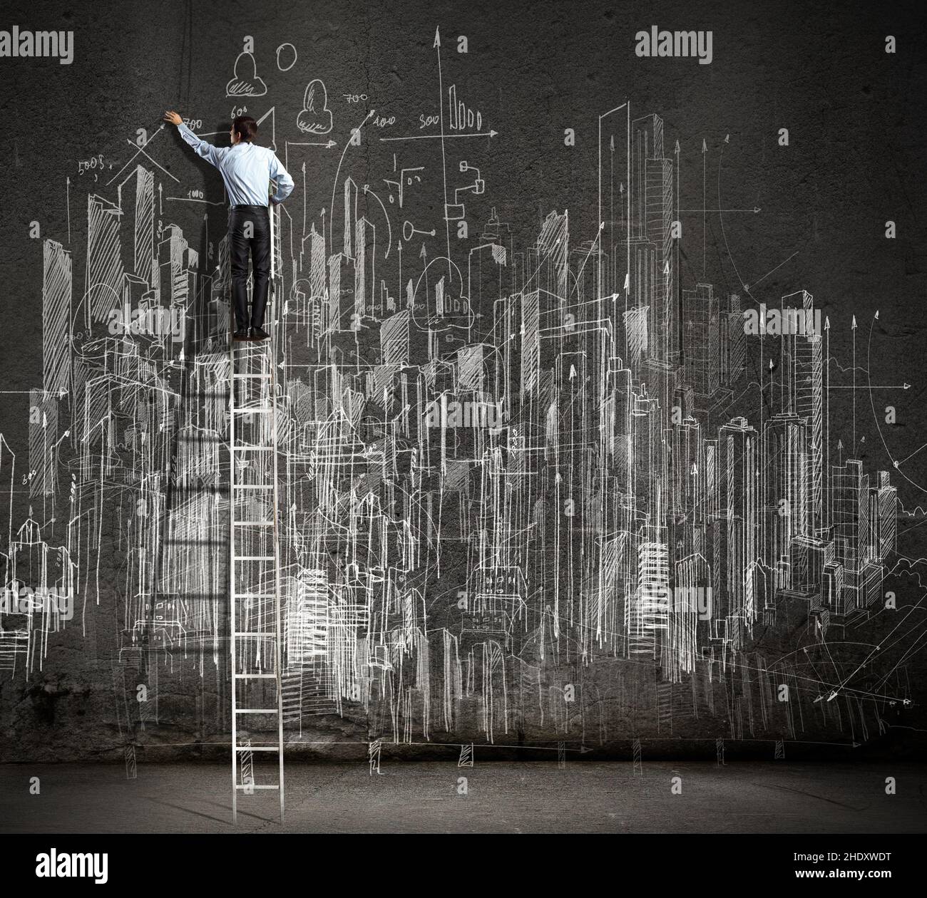 vision, architect, engineer, office block, visionary, visions ...