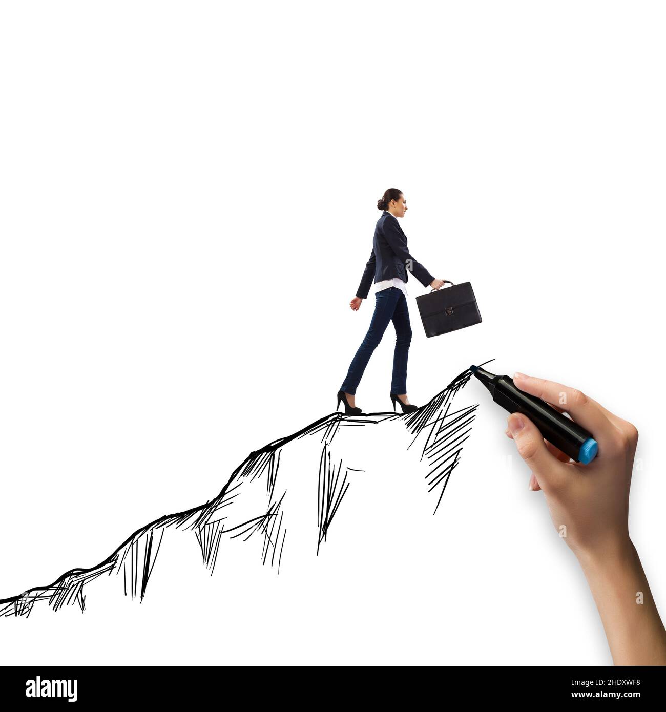 mountain, career, upward, climb, businesswoman, mountains, careers ...