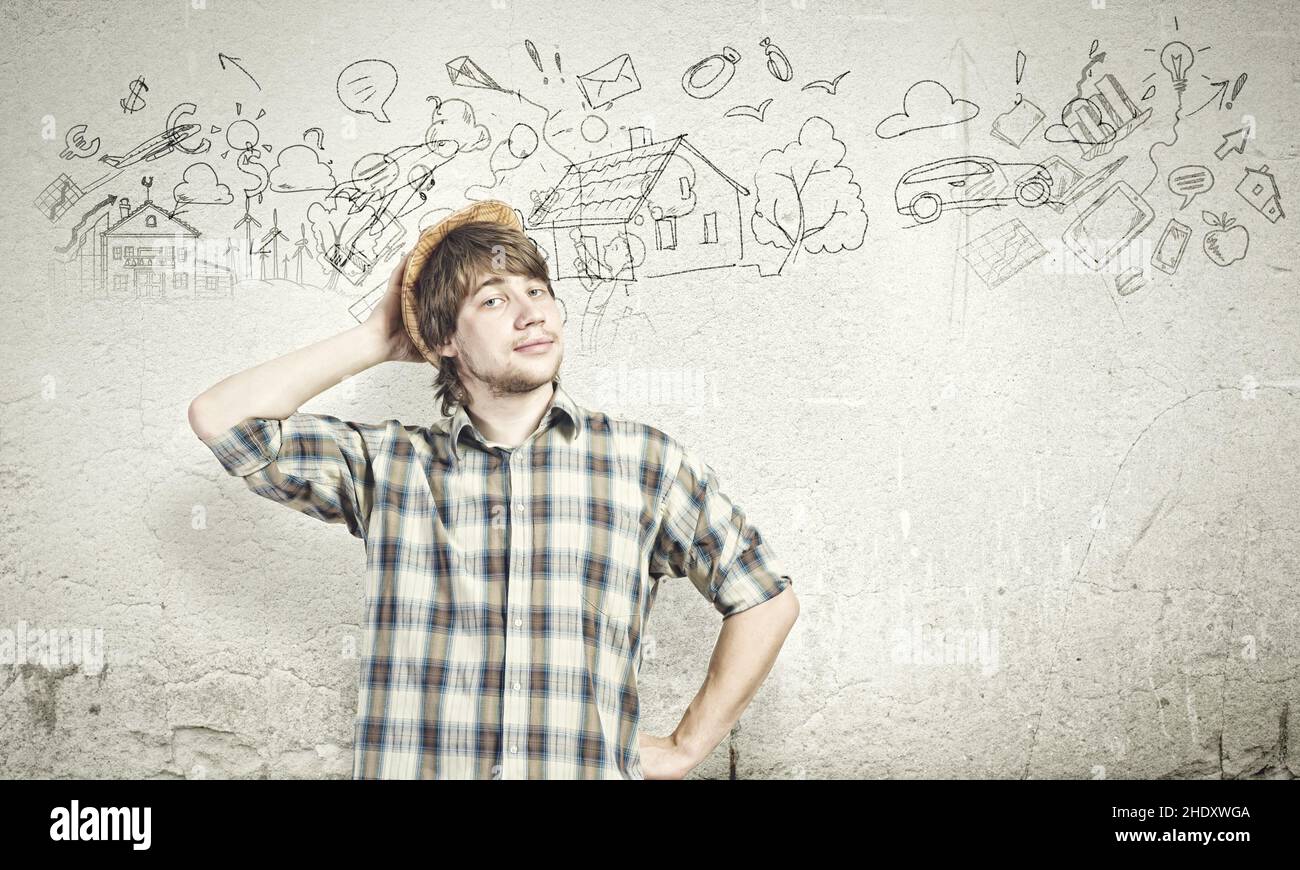 future, success, thinking, college student, wishes, aspiration ...