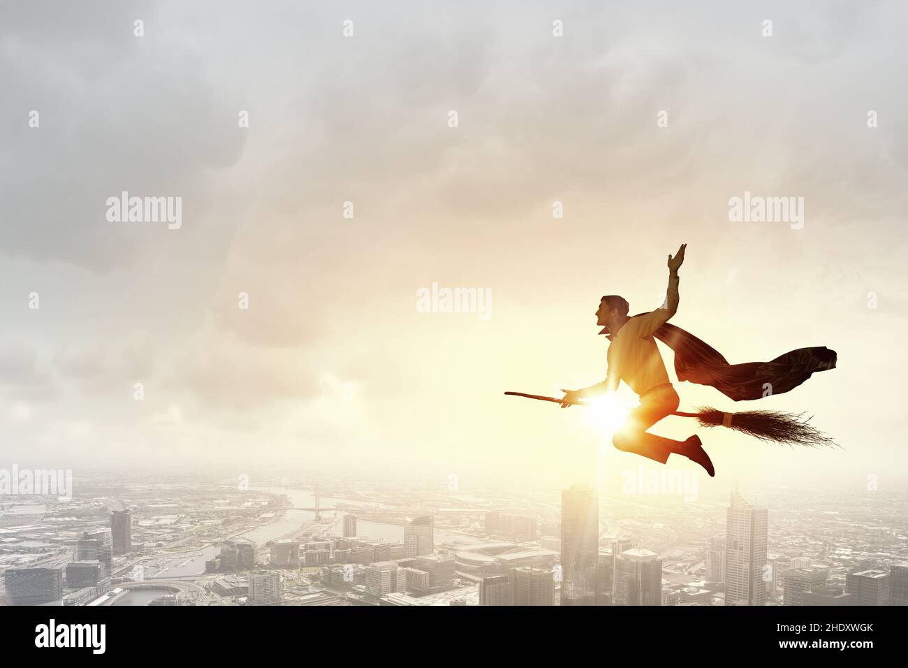 Flying broom hi-res stock photography and images - Alamy