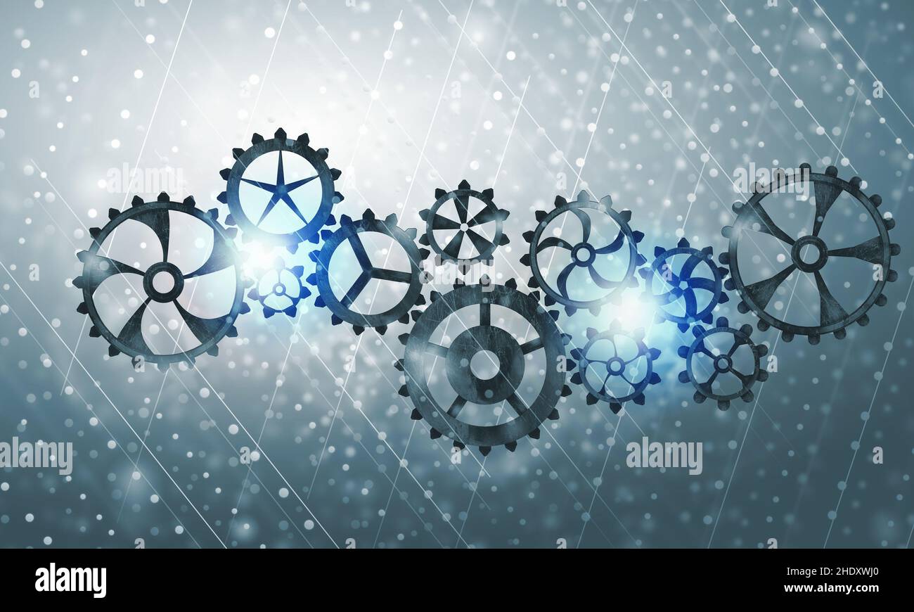 Patterns gear wheels hi-res stock photography and images - Alamy