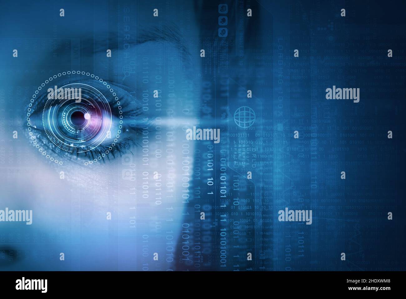 eye, monitoring, spy, identification, scanners, binary code, eyes, spies, spying ...